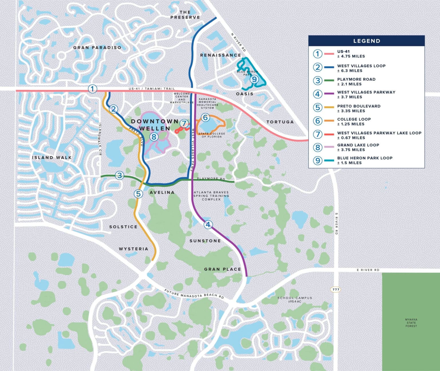 Neighborhood Master Plan Map - Wellen Park